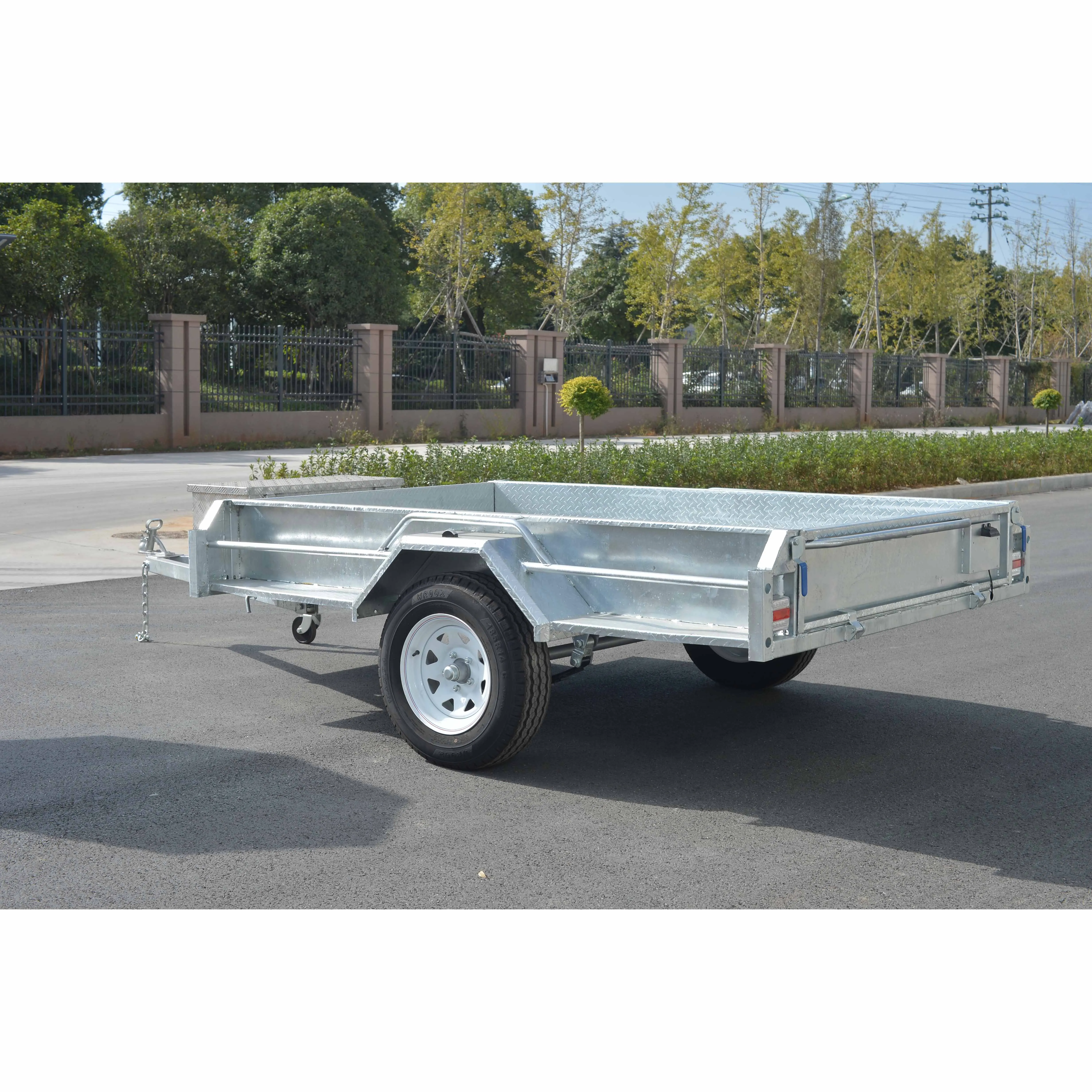 8x5 and 10x5 Galvanized Box Car Trailers - Durable & Versatile