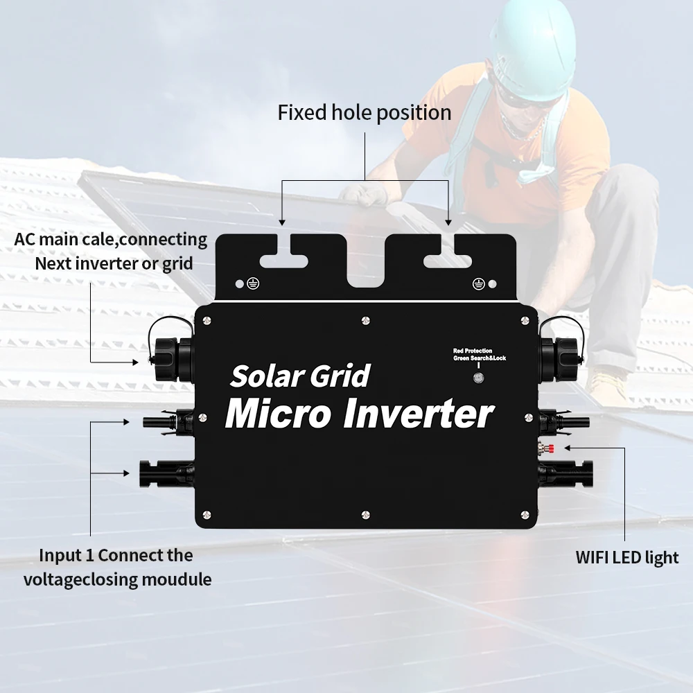 800W & 600W Solar Inverters Micro On-Demand Power Converter with 230V ...