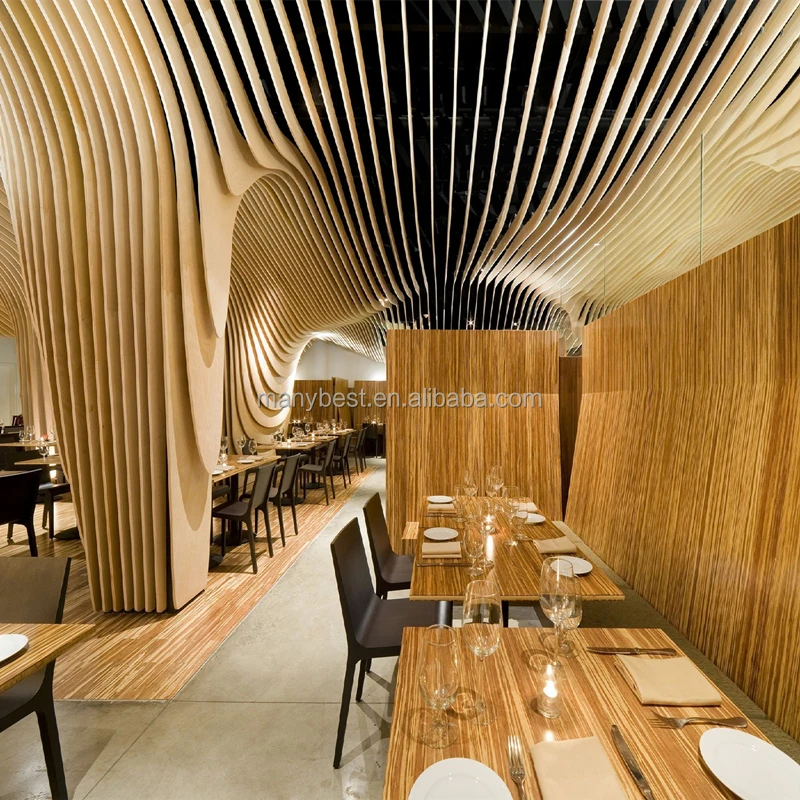 Various Fireproof Aluminum Curved Baffle Designs Flexible Wall ...