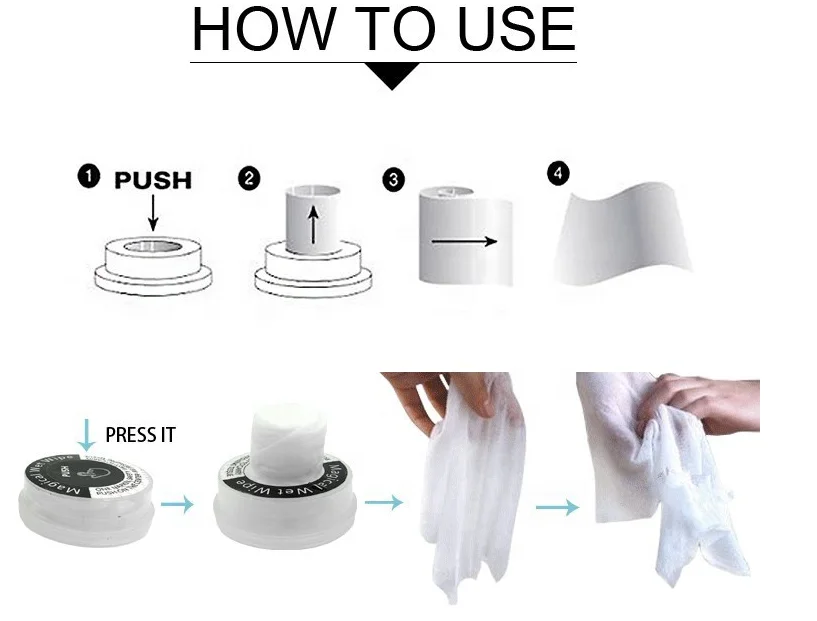 Portable Press Wet Wipes - Eco-Friendly Cleaning Solutions