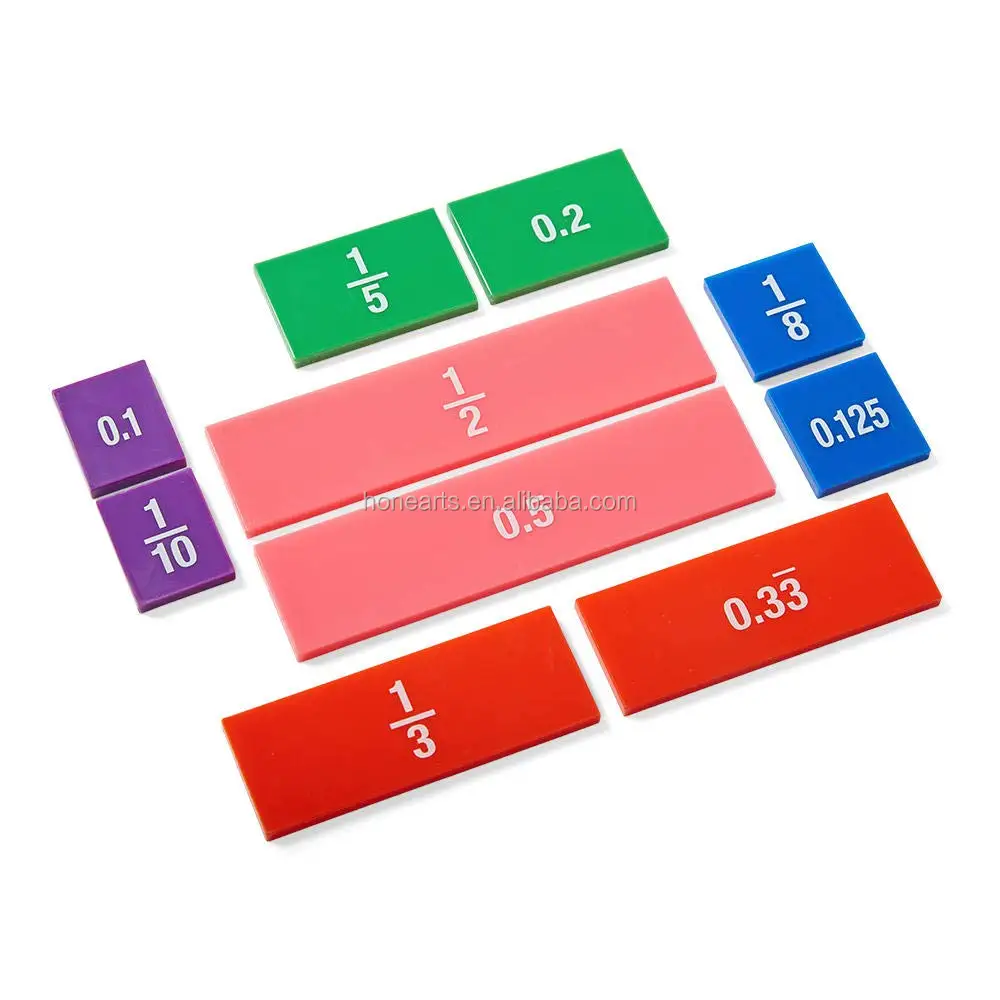 Colorful Foam Fraction Tiles Circles Math Education Magnetic Set ...