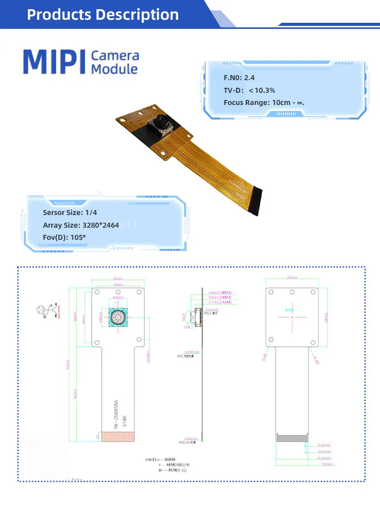 8mp 4k Auto Focus Arducam Imx219 Sensor Raspberry Pi Camera Module For ...