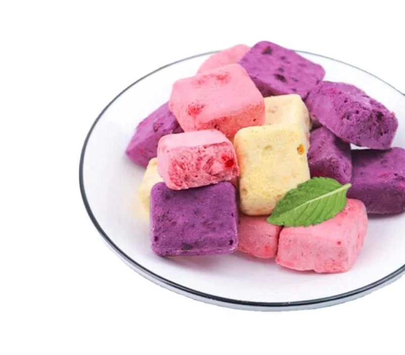 Healthy Snack - Freeze-Dried Yogurt Cubes with 5 Fruit Flavors