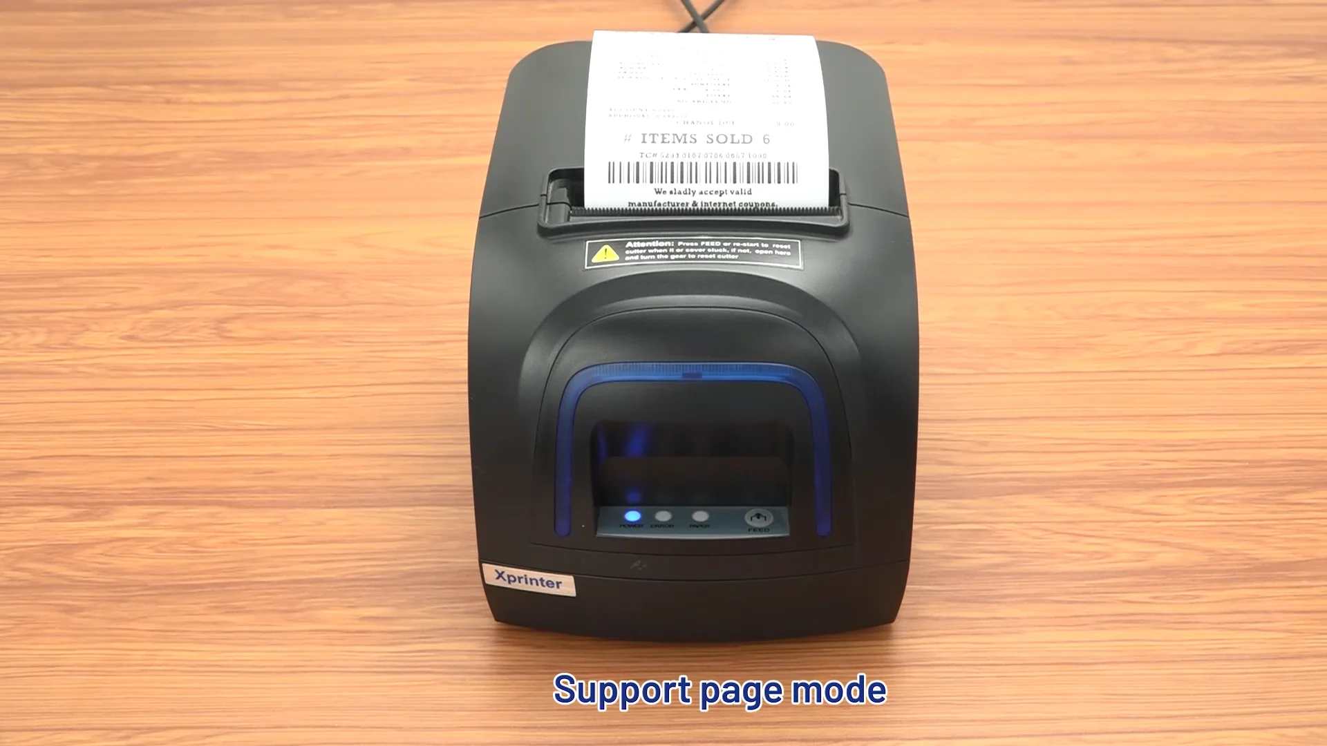 Xprinter Xp-q838l 80mm Mini Impresora Portatil Sounds And Light Alarm ...