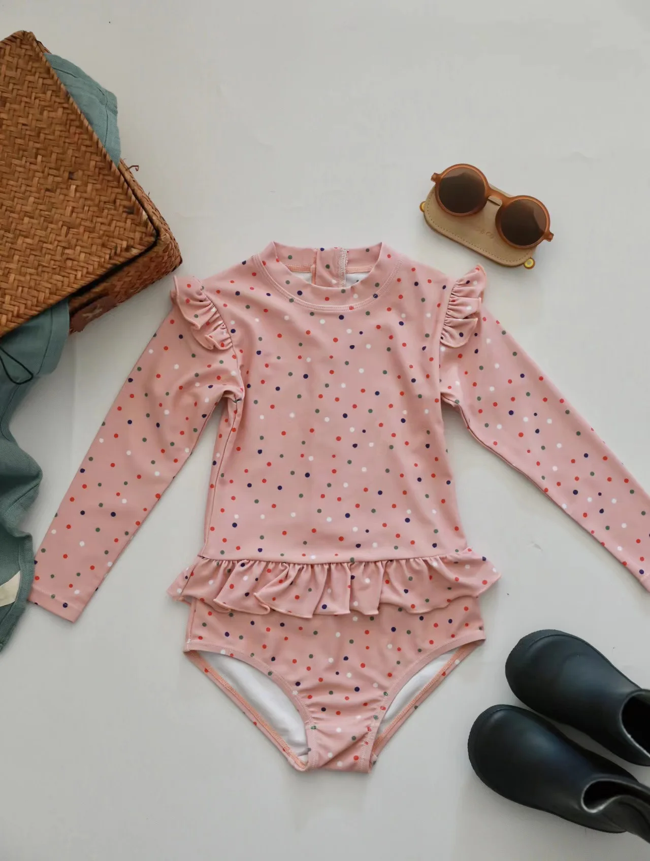 Girls Swimsuit Ruffle Monokini Beachwear Bathing Suit 12 Year Old Girl ...