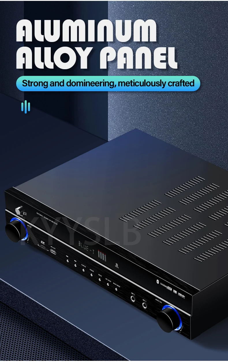 Professional 20000W Hi-Fi Digital Power Amplifier | 5.1 Channels Metal ...