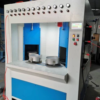 Automatic Rotary Sandblaster Indexing Turntable Sand Blasting Machine ...