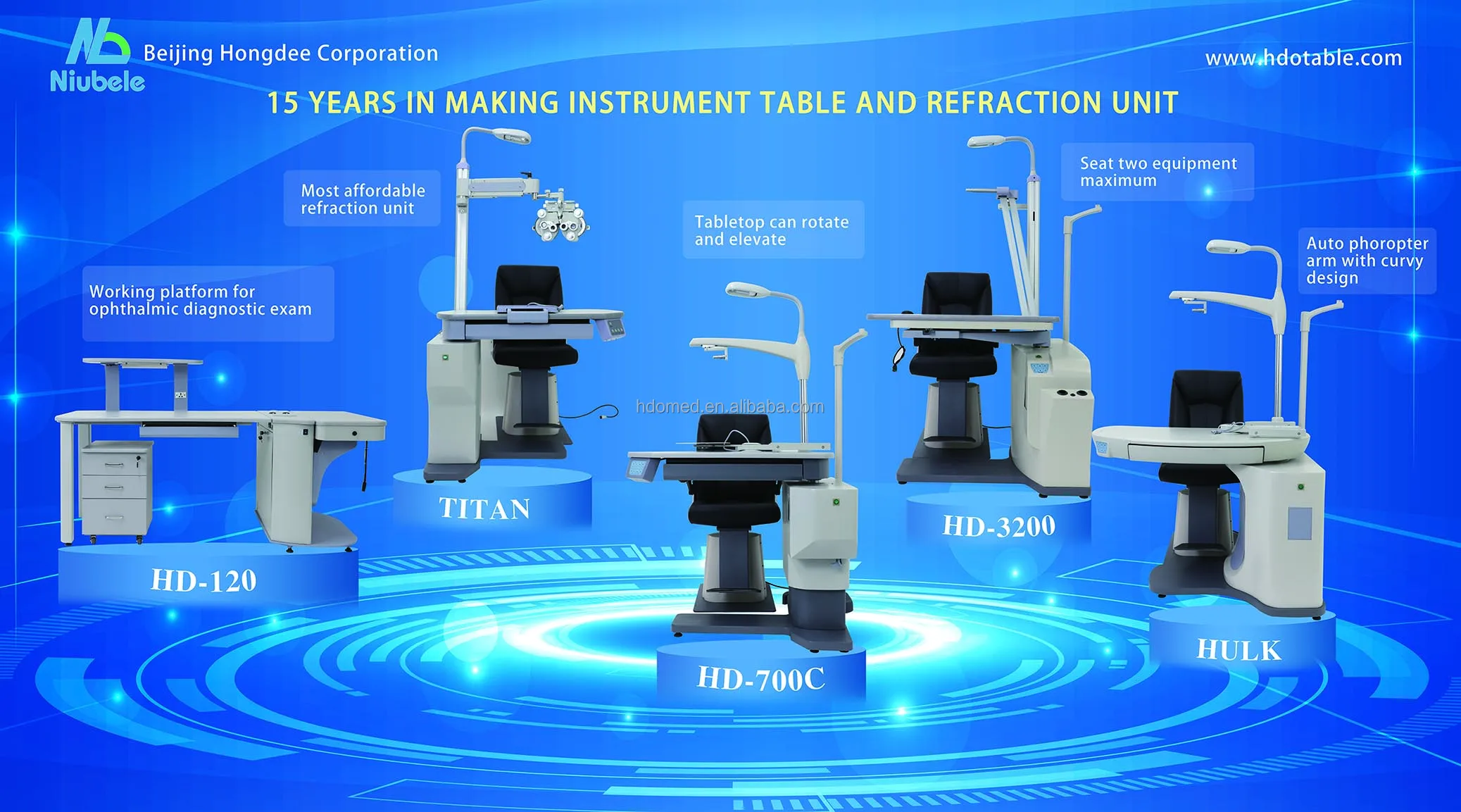 Ophthalmic Refraction Chair Unit for Phoropter, Chart Projector ...