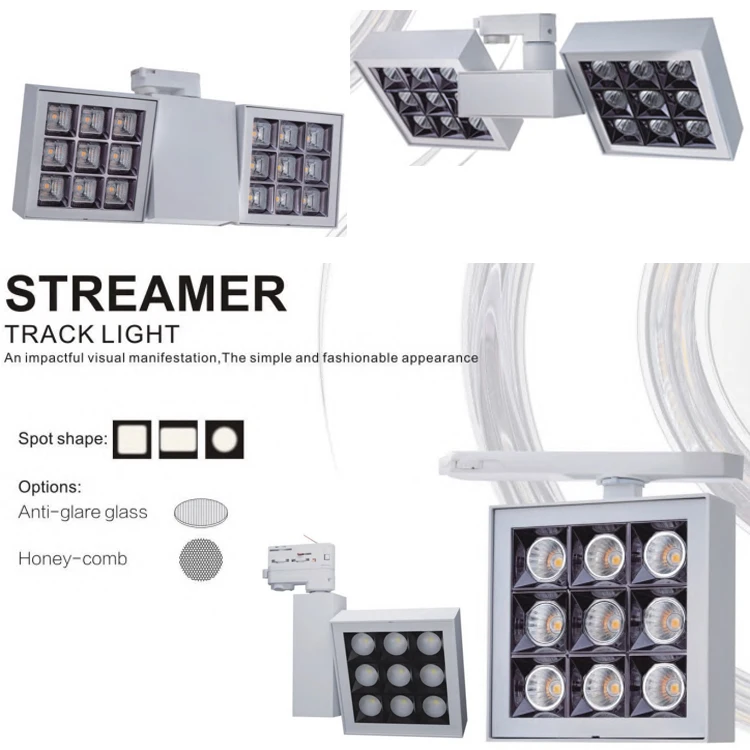 Ronse Led Square Track Light Adjust Led Showcase Museum Commercial ...