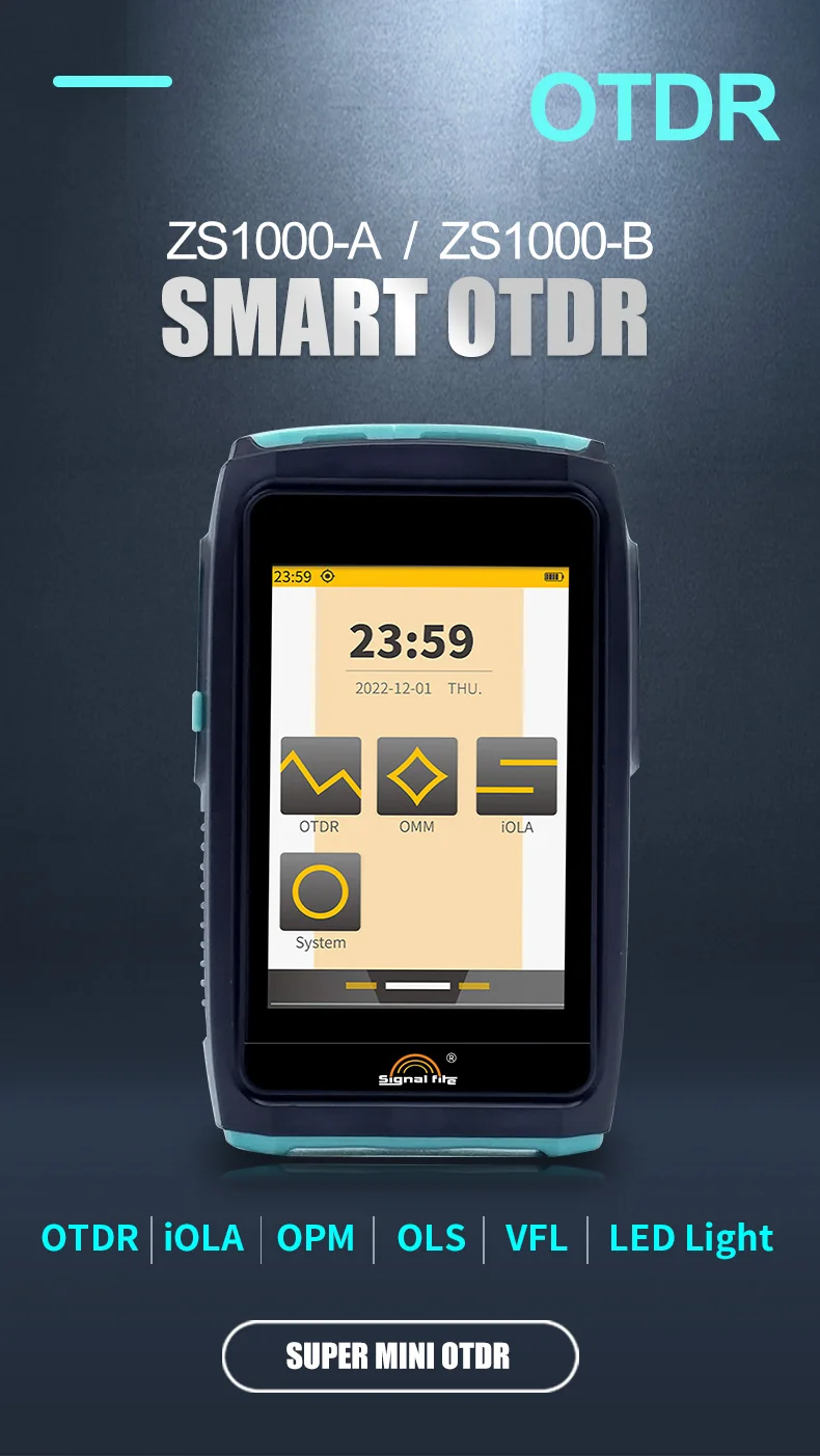 Mini OTDR 6-in-1 - ZS1000 - 80km Optical Time-Domain Reflectometer