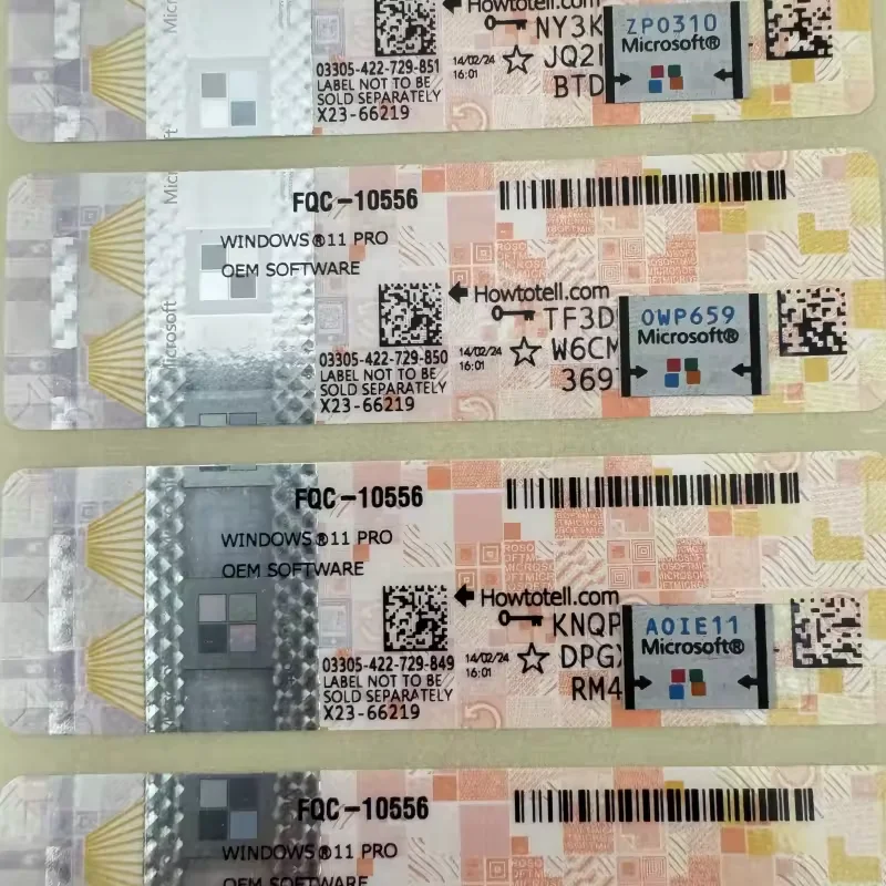 Online Activation Windows 11 Pro Key Coa Sticker Newest Professional ...