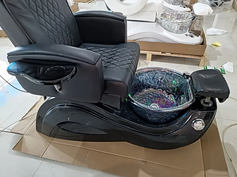 Multifunctional Luxury Nail Salon Pedicure Chair Pu Leather Spa ...