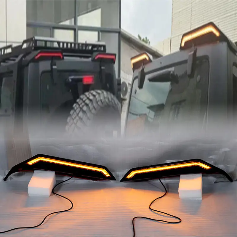 For Offroad Rear Spoiler Wing With Led Light For Jeep Wrangler Jk/jl ...
