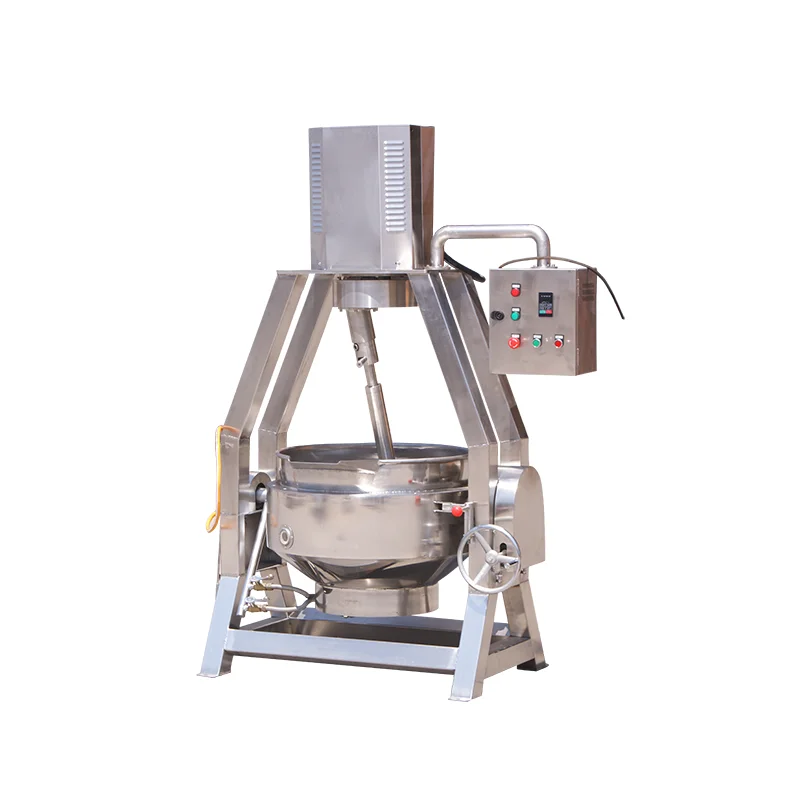 Tilting Gas Jacketed Cooking Kettle Planetary Stirring Pot With ...
