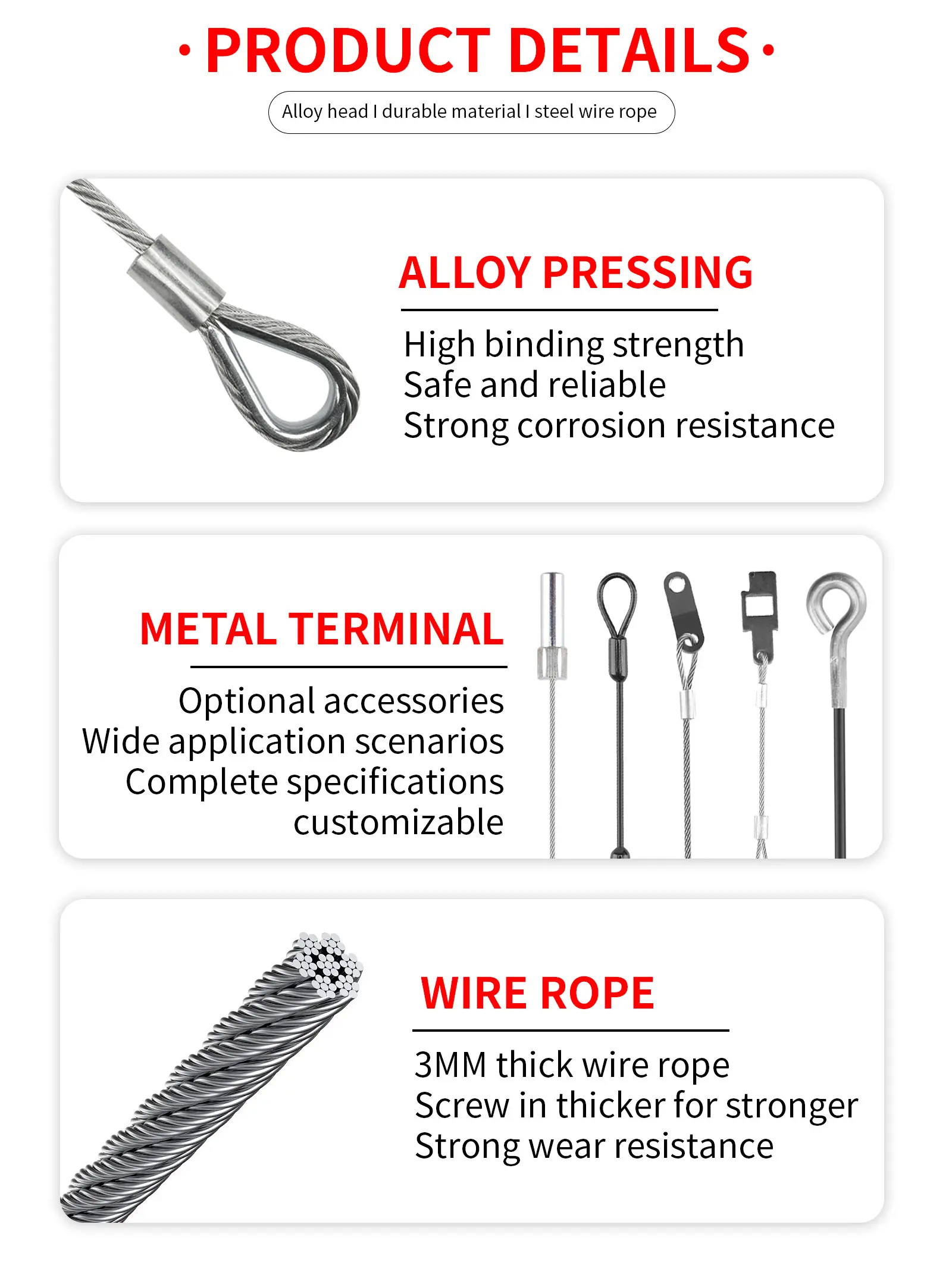PVC Coated Wire Rope Lifting Sling with Double Snap Hook