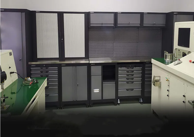 Corner Wall Modular Tool Cabinet System for Garage Mechanics