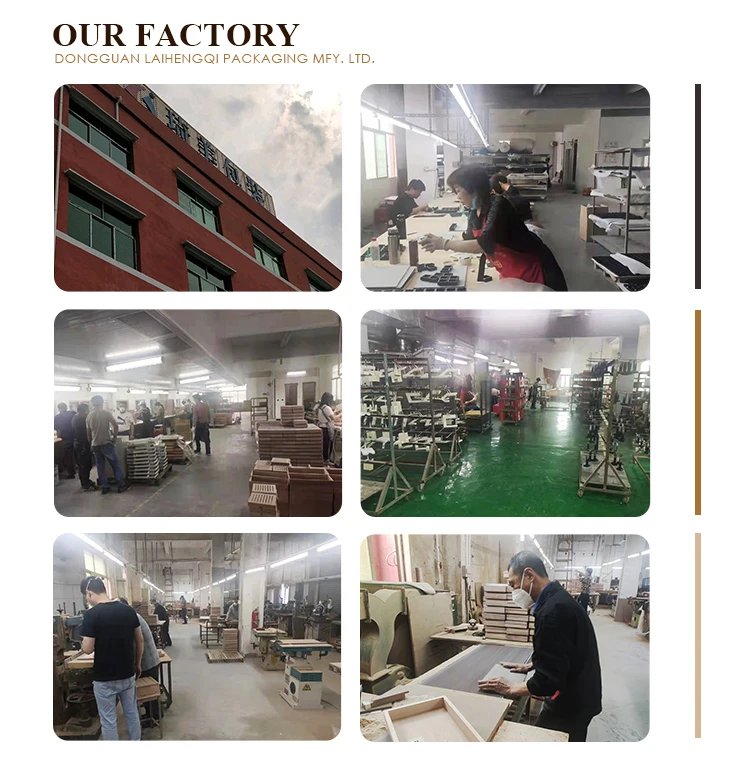 Factory Custom Logo Luxury High End Wooden Double Watches Organizer ...