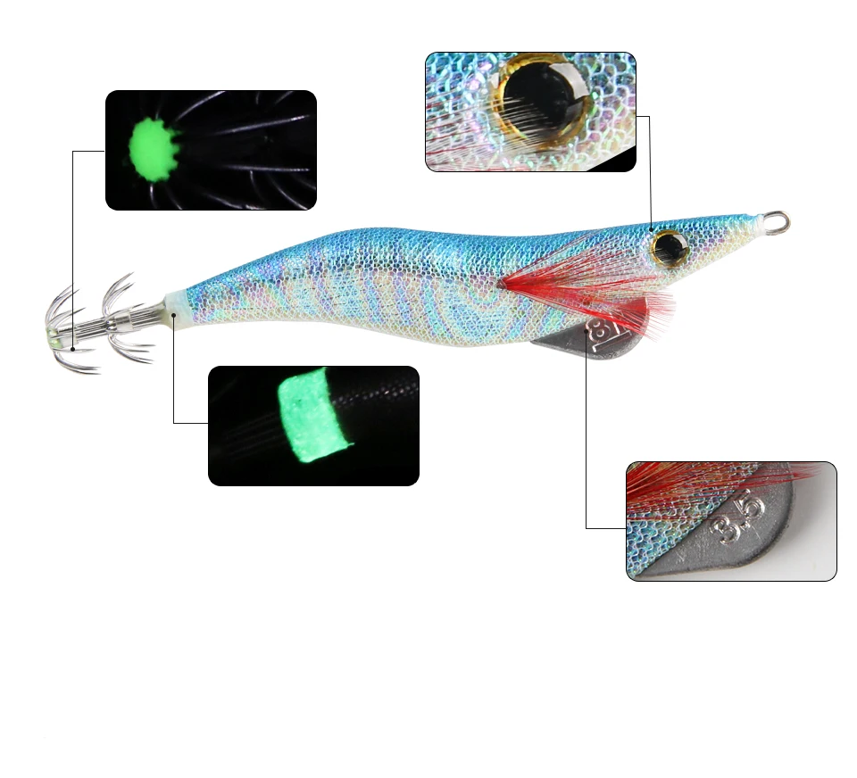 Letoyo High Quality Squid Jig For Fishing Squid Jig Lure #3.5 Egi Artificial Hard Bait - Buy ...