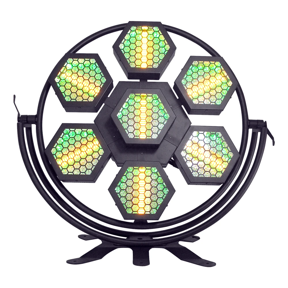 Factory Hexagonal Retro Background Light 7x60W Led Pixel Strobe Effect ...