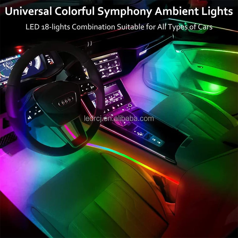 RCJ LED Strip Lights - Enhance Your Car Interior Ambiance