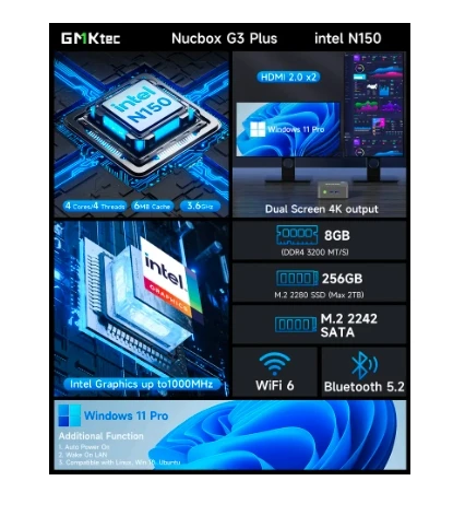 Gmktec Mini PC GMK G3 PLUS - Best Mini PC for Gaming