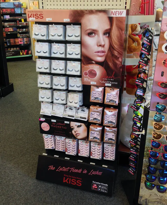 Customized Cardboard Corrugated Makeup Display Stands