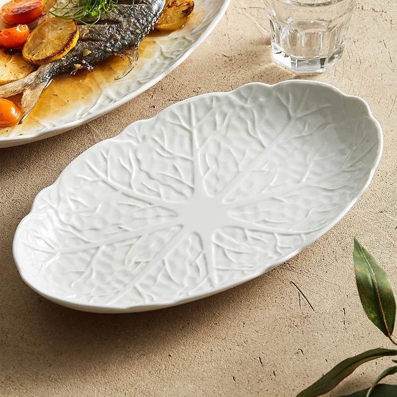 Large Porcelain Serving Dish for Restaurant and Hotel Cold Dishes ...
