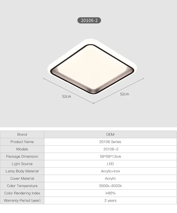 New Product Square Led Ceiling Light Multifunctional Ceiling Lamp For ...