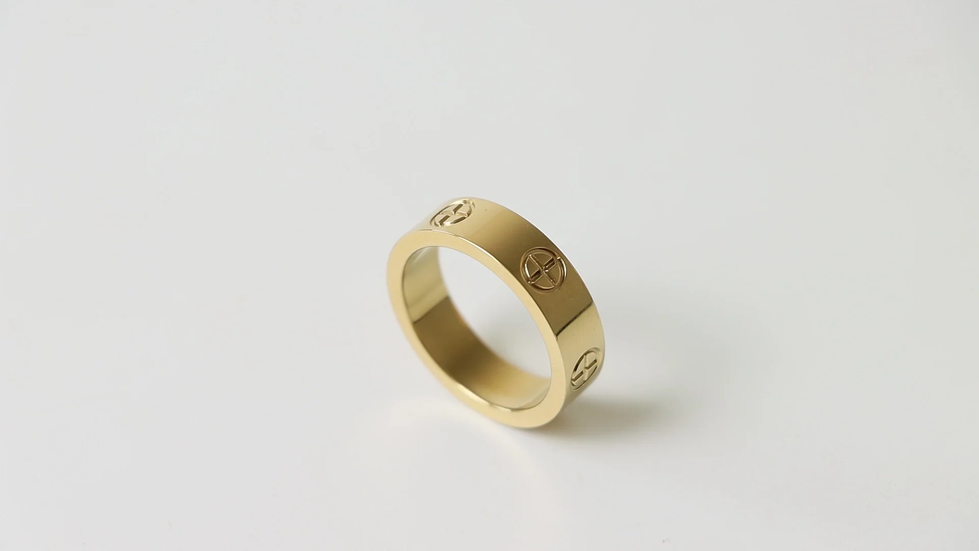 High Quality Custom Engraving Logo Letters Words Ring Luxury Stainless ...