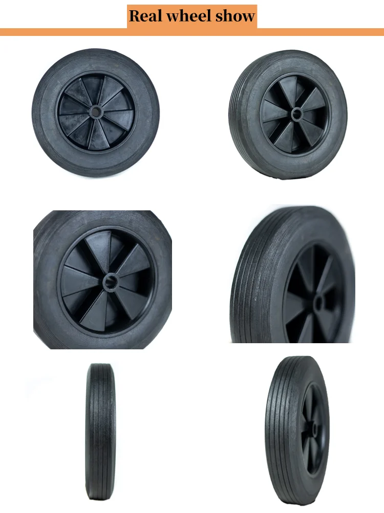 8 Inch Solid Rubber Wheels - High-Quality & Customizable