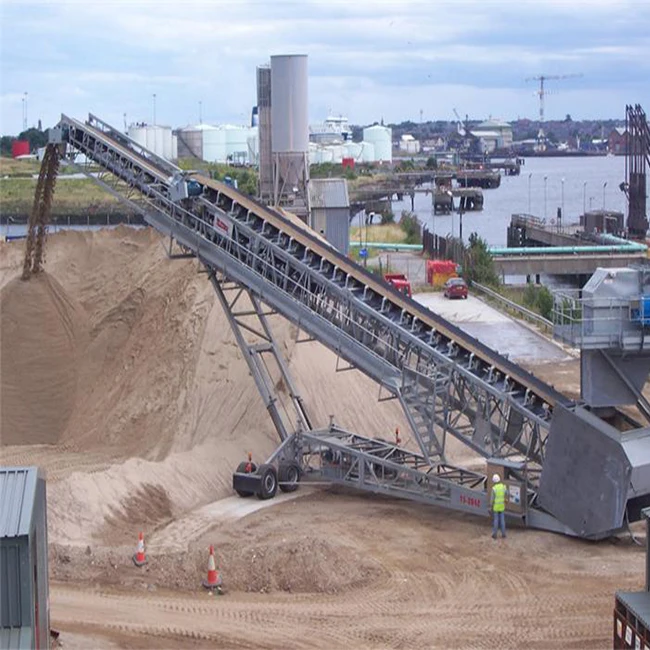 Heavy Duty Mobile Radial Conveying Telescopic Stacker