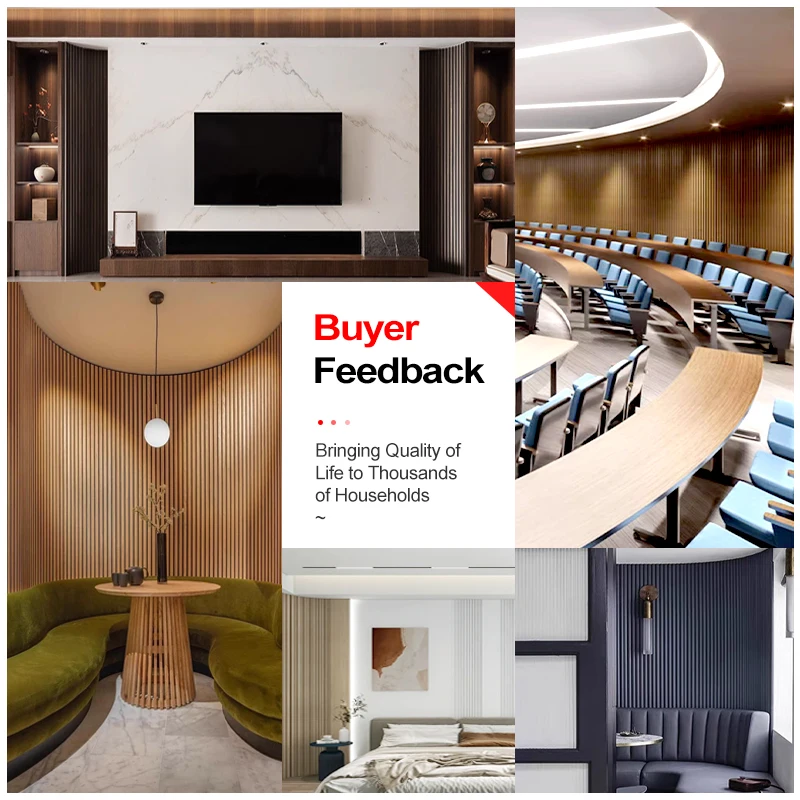 Flexible Solid Wooden Slat Rotating Grille Wall Panel