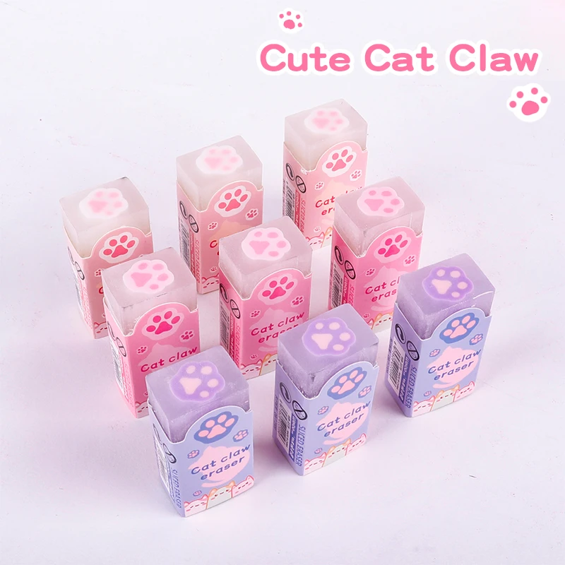 Weibo Hot Sale Promotional Eraser Custom Cat's Paw Shaped Eraser ...