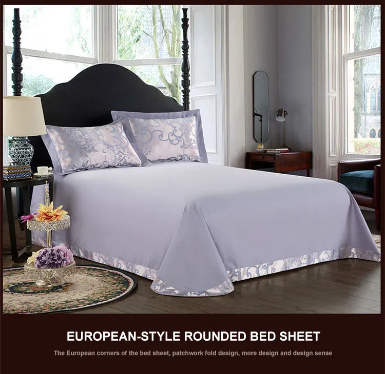 Flourish Luxury Queen King Sprei Draps En Coton Bedset Housse De Couette Cotton Comforter ...