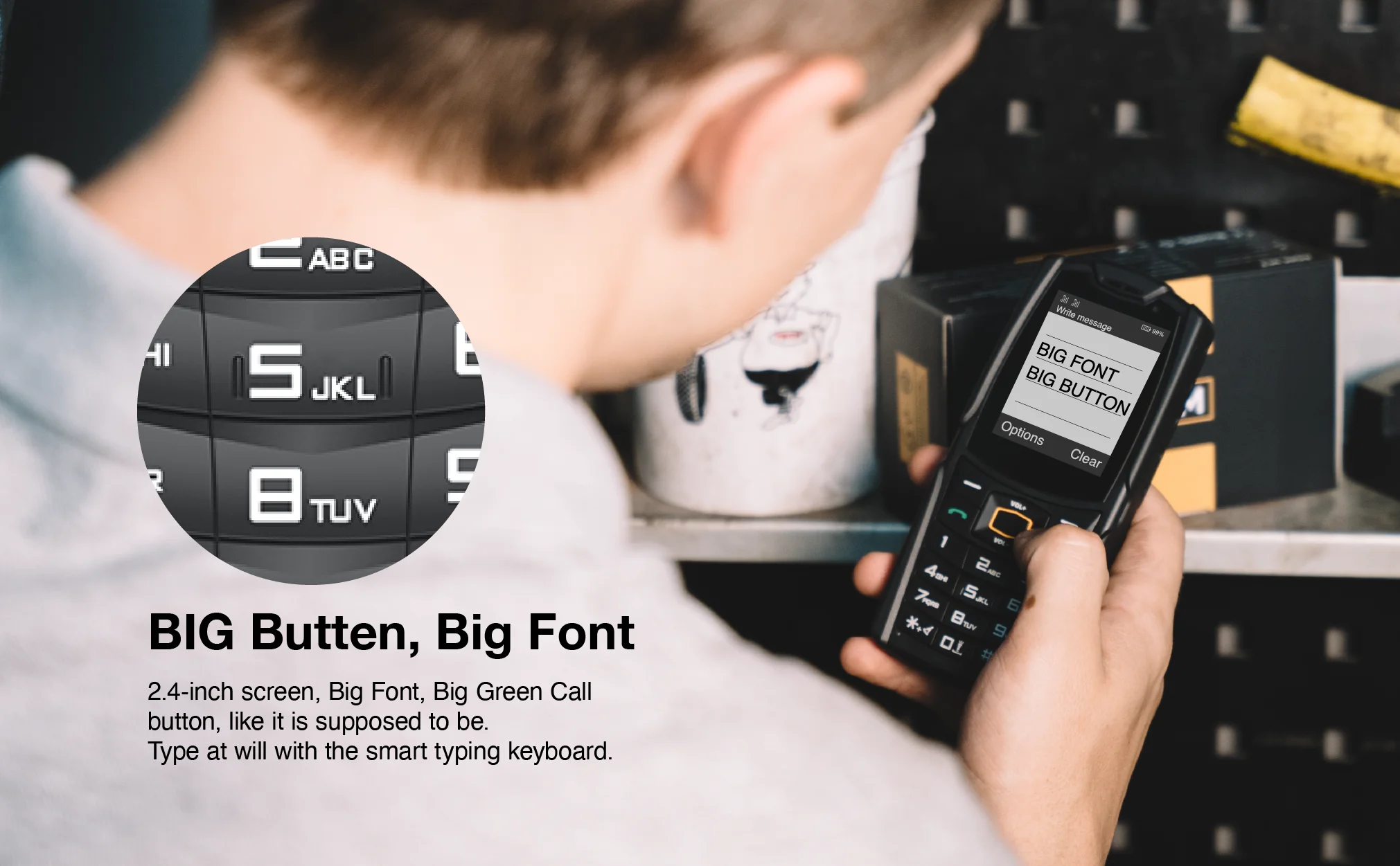 New Arrivals Agm M6 4g Unlocked Rugged Phone Ip68 Push-button Keypad ...