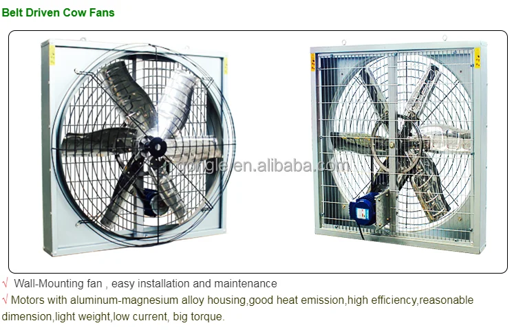 Dairy Farm Fan Hanging Mount Axial Flow Ventilation Fans Cooling Fan ...