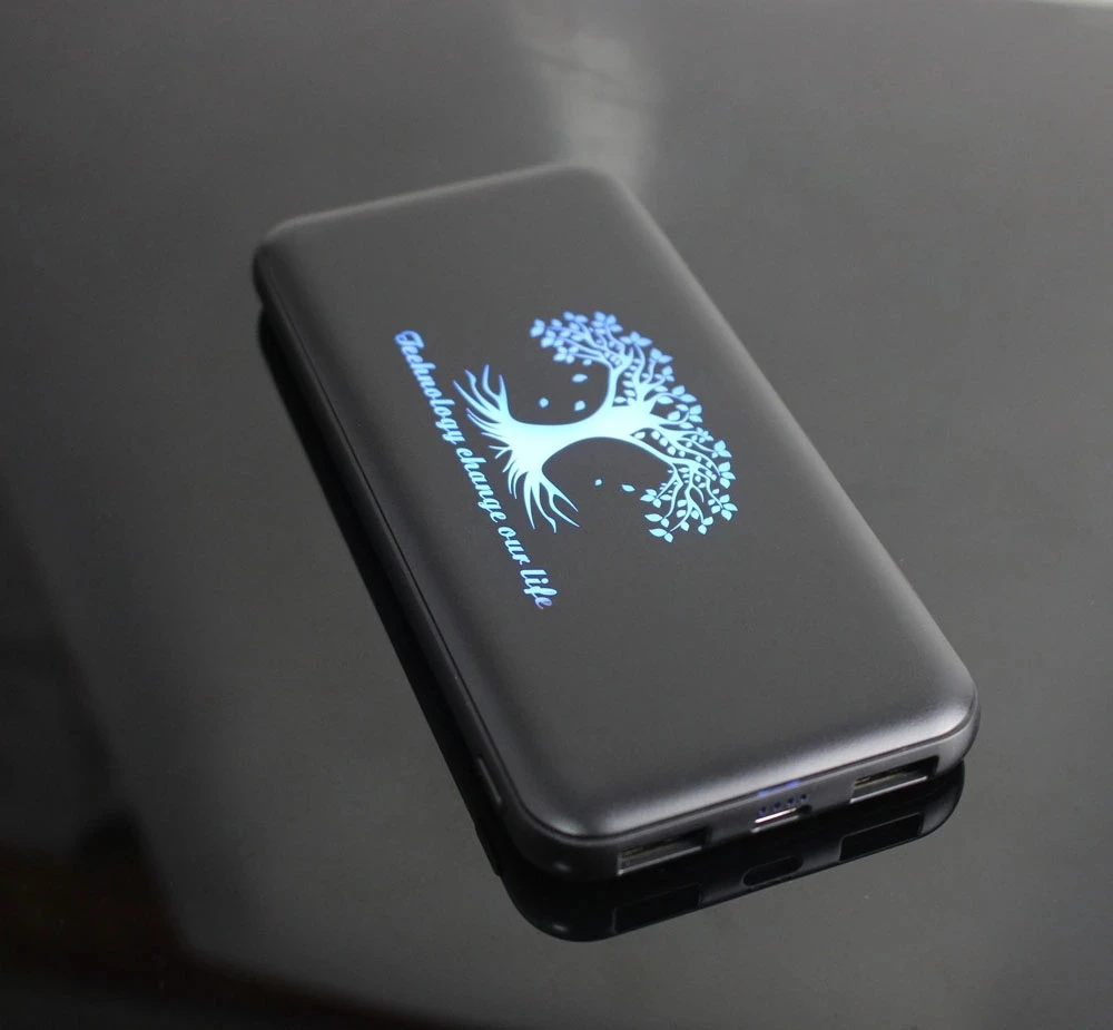 Custom LED Logo Power Bank 5000mah - Fast Charging Portable Battery