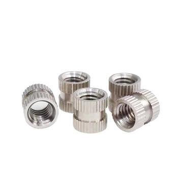 Grooved Vertical Knurling Female Thread Copper Studs Heating Molding ...