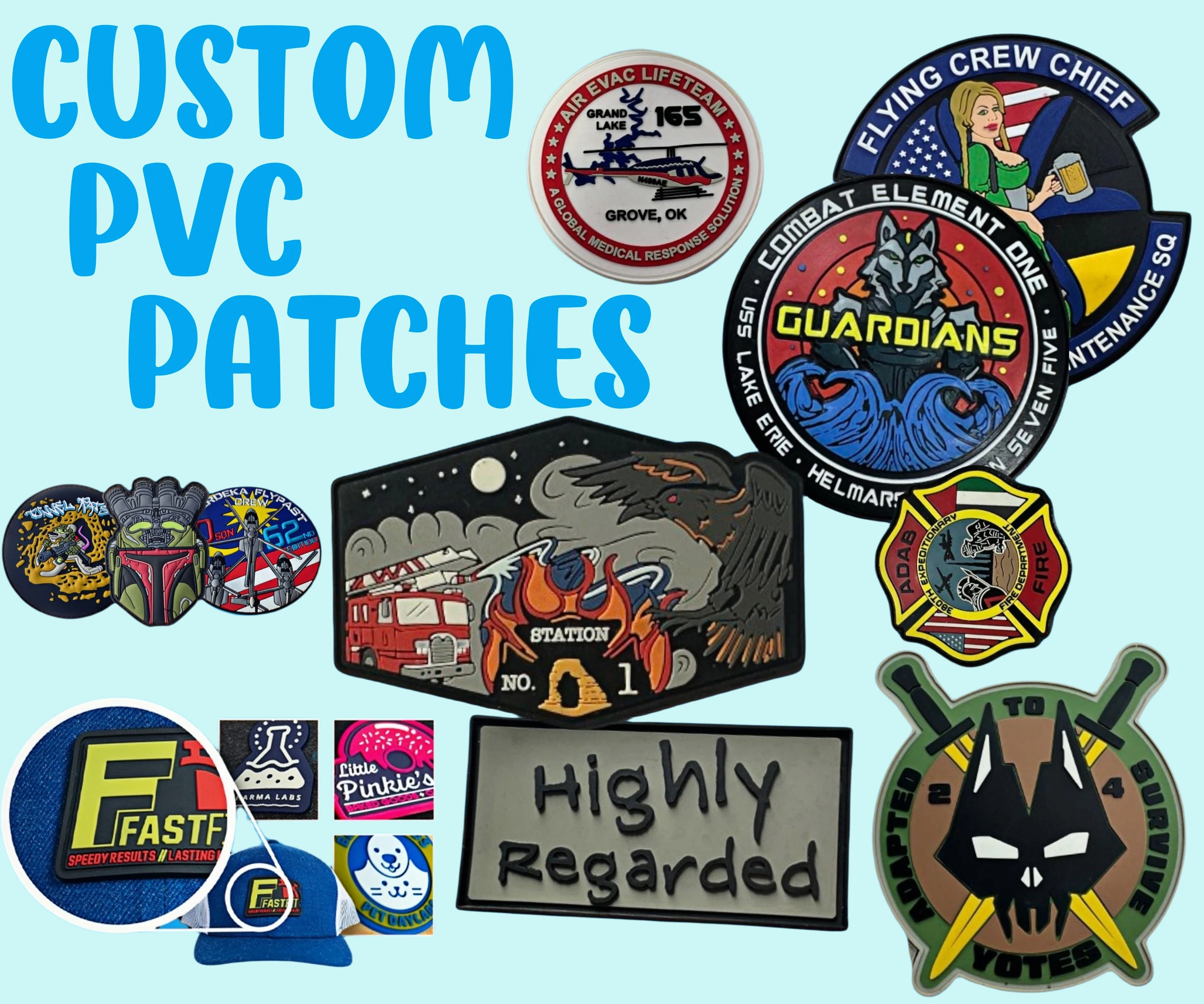 Custom 3D PVC Patch Rubber Badge - Perfect for Clothing