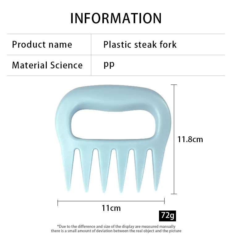 Plastic Meat Claws Pulled Pork Kitchen Gadget Barbecue Meat Shredder ...