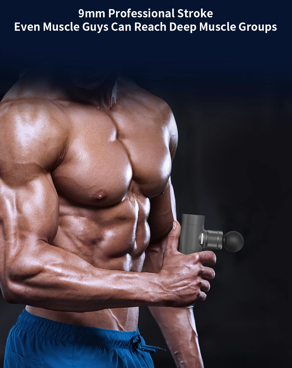 Portable Electric Mini Fascia Deep Tissue Muscle Massage Gun Percussion ...