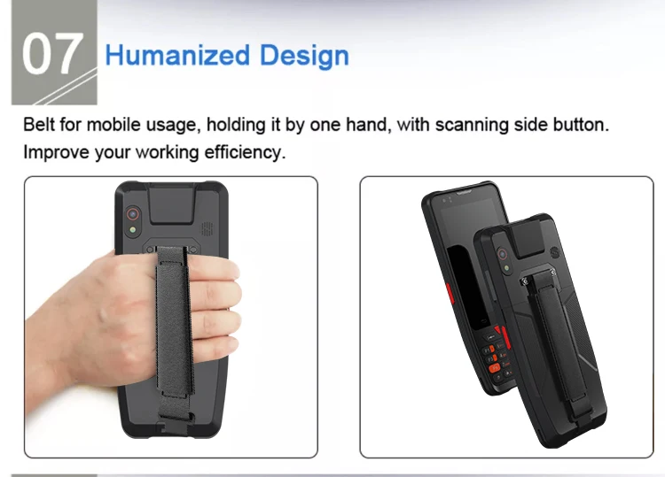 Portable Warehouse Android Smartphone Rugged Industrial Nfc Wifi Pda ...