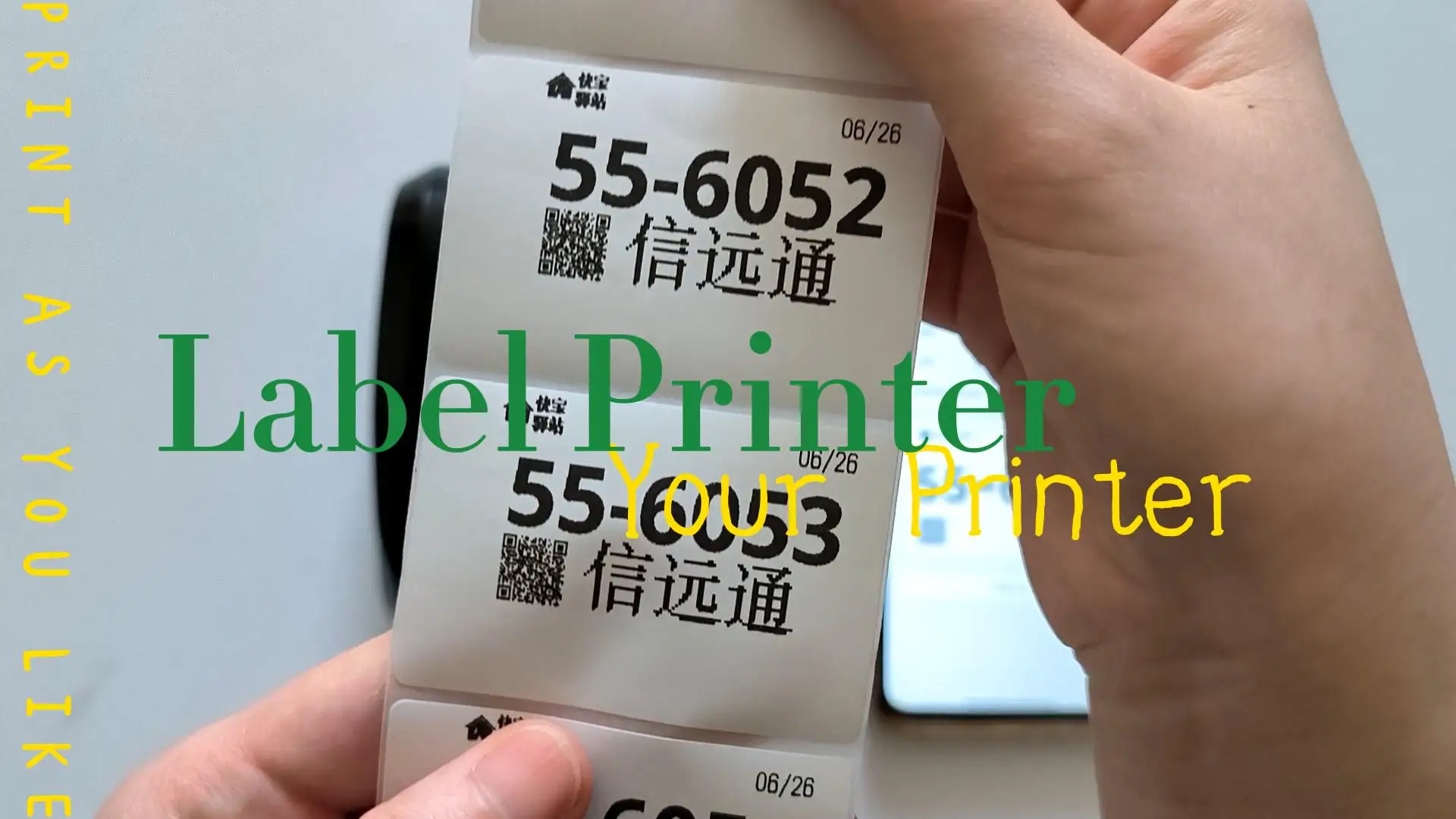 Label Printer High Resolution Label Logo Handheld Continuous Inkjetless ...