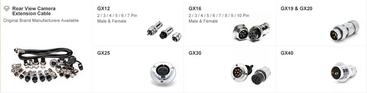 GX12 GX14 GX16 GX20 GX25 GX30 Waterproof Aviation Connectors