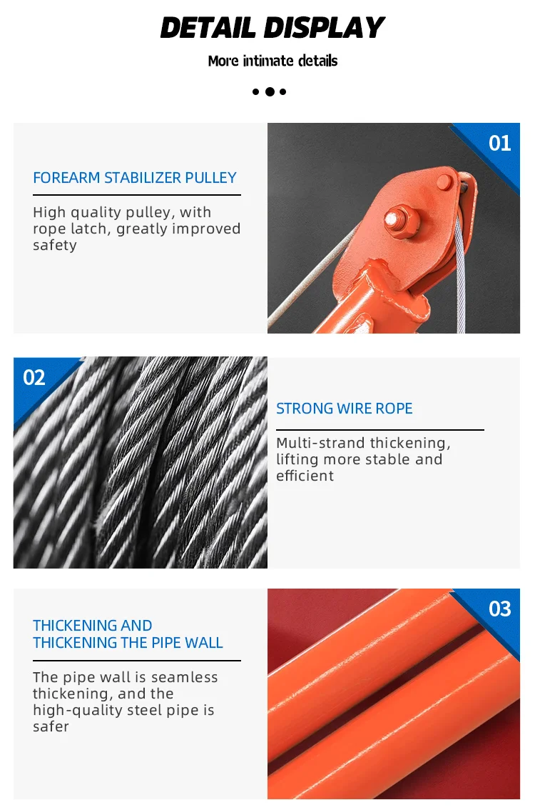 Mobile Portable Foldable Hand-operated Small Manual Lifting Crane For ...