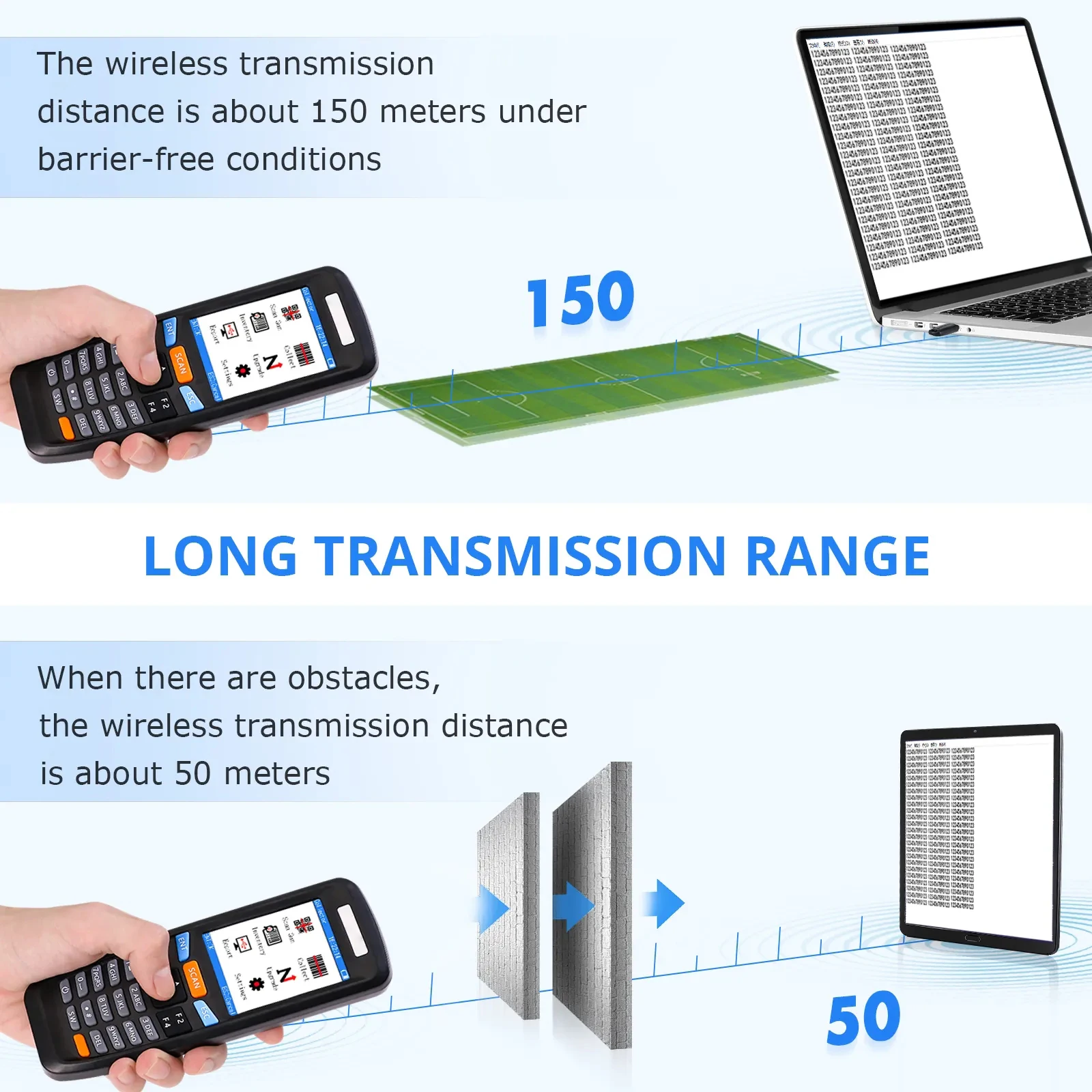 2D QR Wireless Barcode Scanner - Efficient Inventory Management