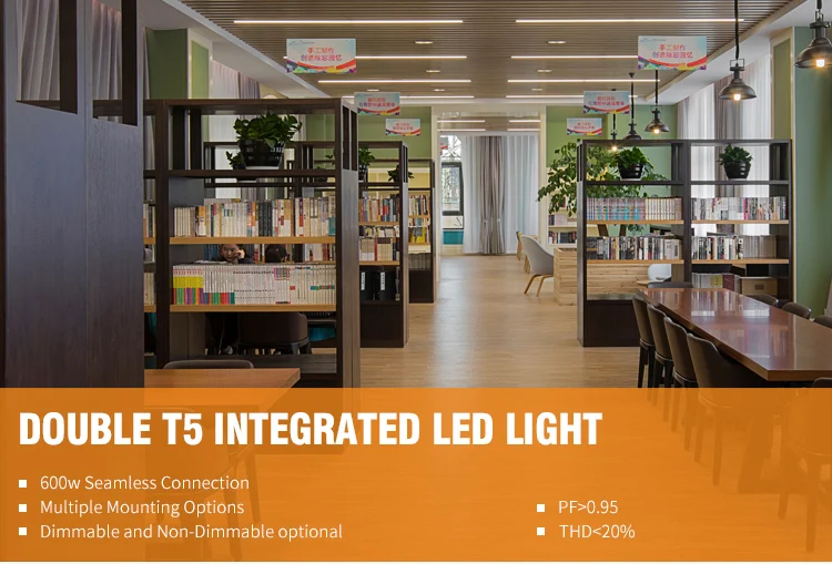 Etl Indoors Supermarket Integrated Double High Lumen Shop Light Fixture ...