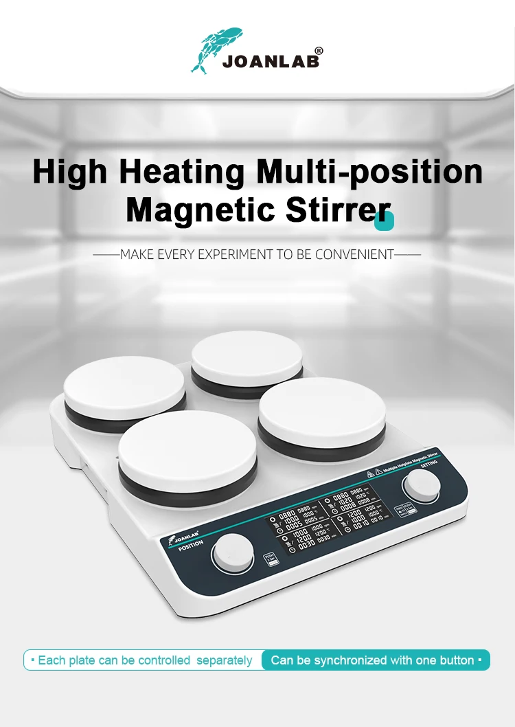 Hhms-4max Magnetic Hotplate Stirrer - Multi Position Control