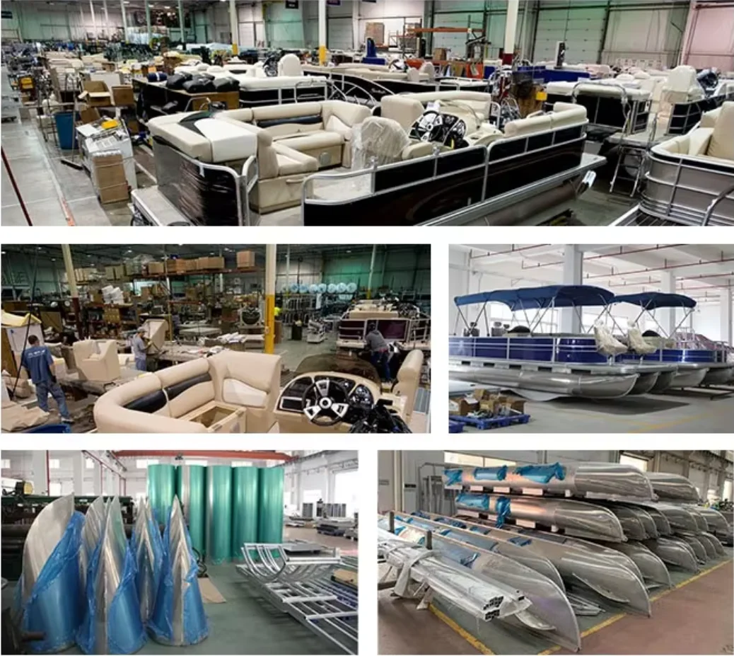 2025 Luxury Aluminum Pontoon Speedboat Model with CE Certification ...