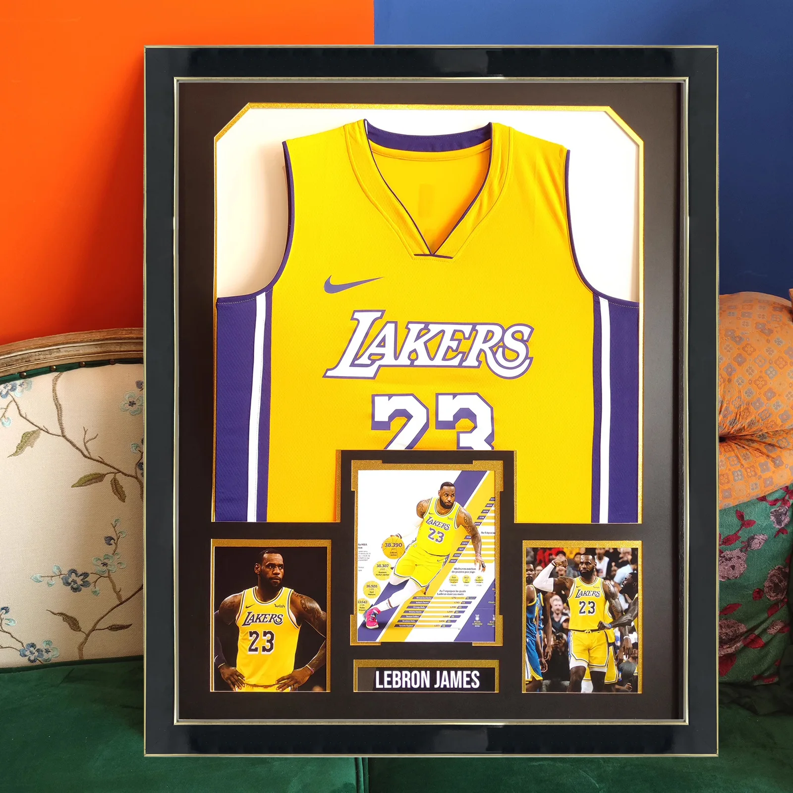 Large Lockable Shadow Box Sports Jersey Frame with 98% Uv Protection ...